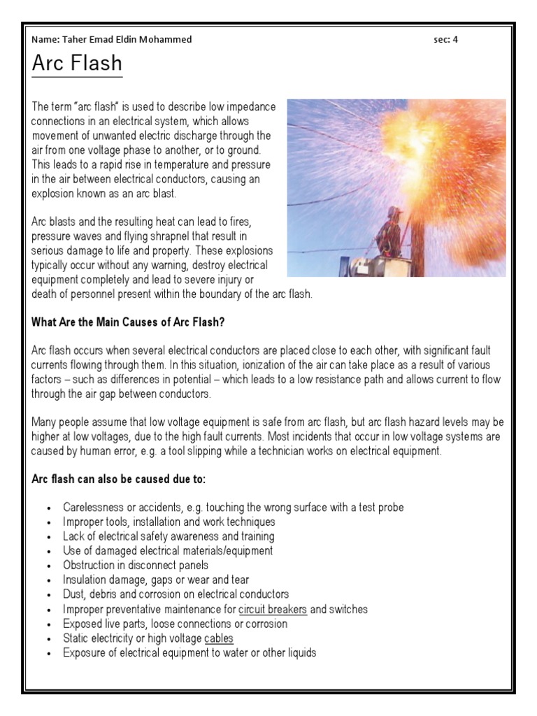 Understanding and Preventing Arc Flash: Causes, Risks, and Safety ...
