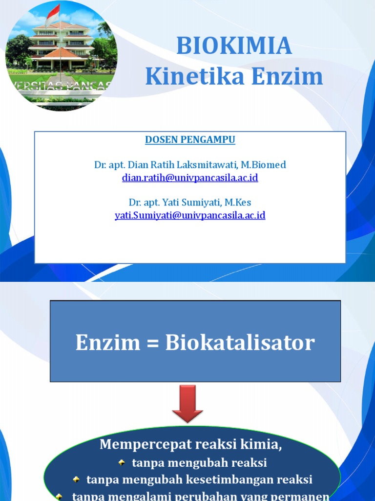 Enzim Kinetika 2020 | PDF