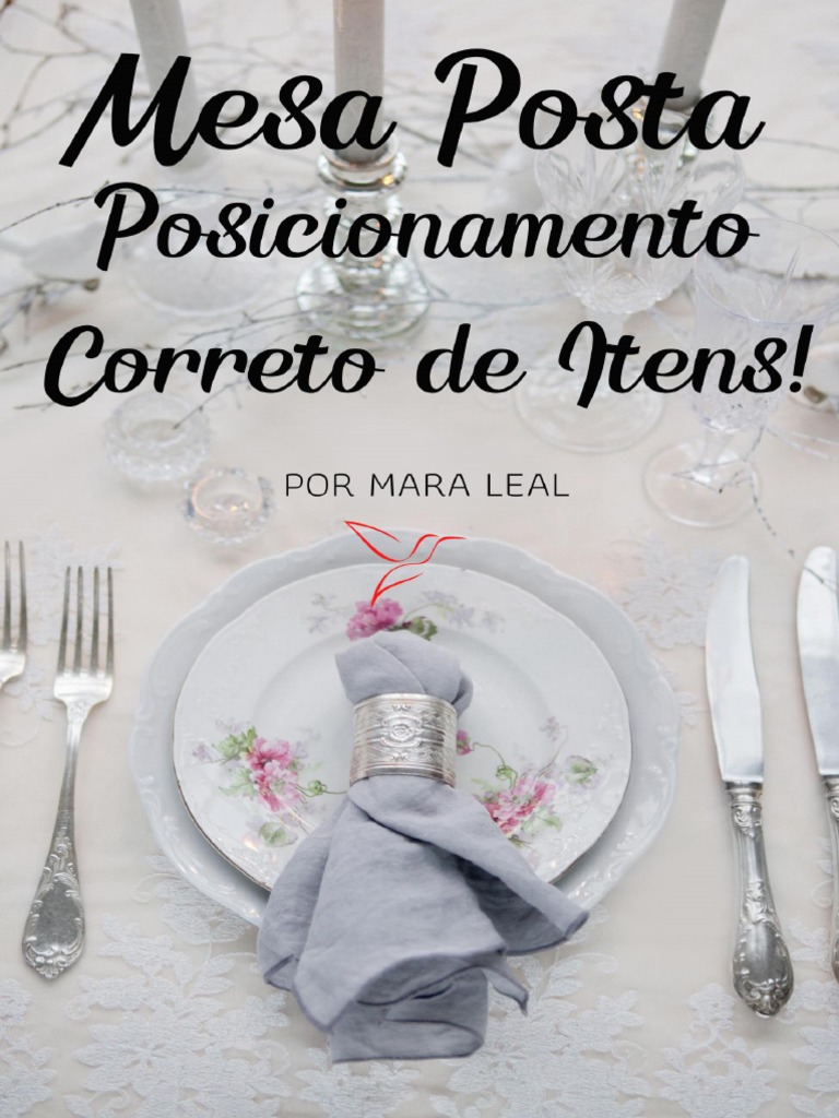 Ebook Mesa Posta Posicionamento Correto de Itens Concluido | PDF | Etiqueta | Alimentos
