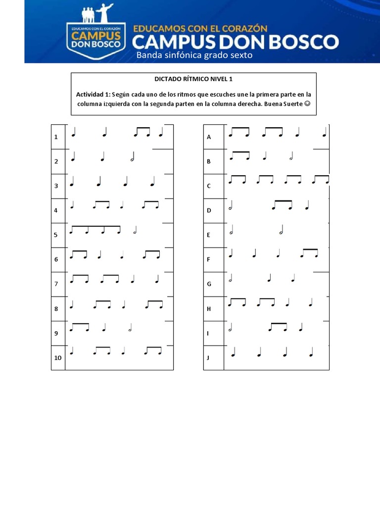 Dictado Ritmico | PDF