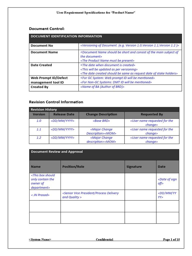 BRD Template for Insurance Products | PDF | Insurance | Specification ...