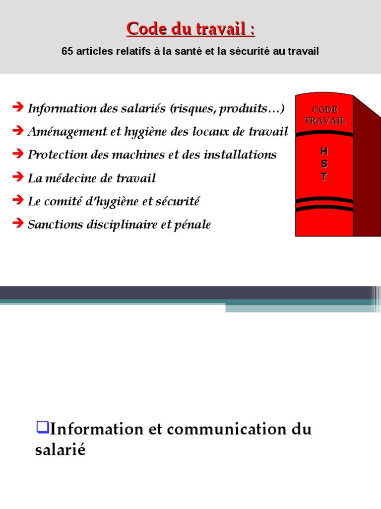 Module 2 Legislaion HSST | PDF | Sécurité | Travail