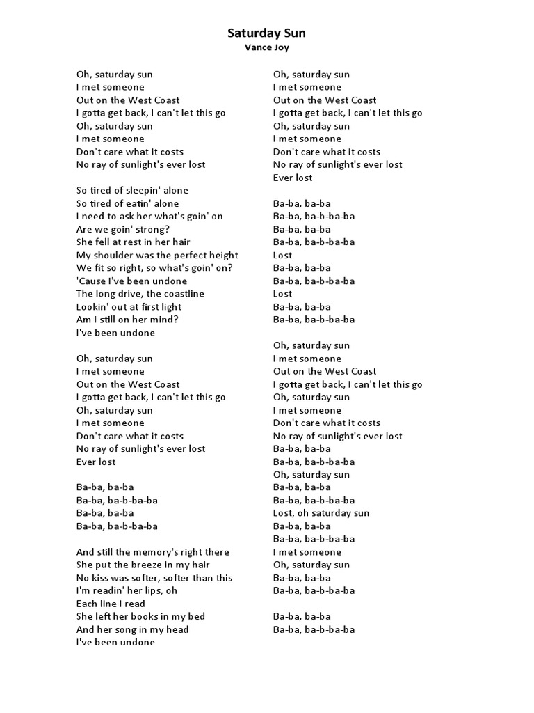 Saturday Sun | PDF | Nature