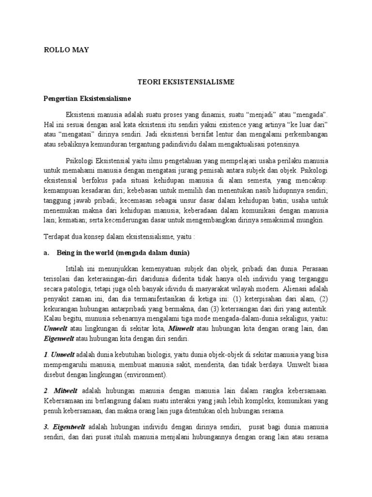 Rollo May | PDF | Filsafat | Sains & Matematika