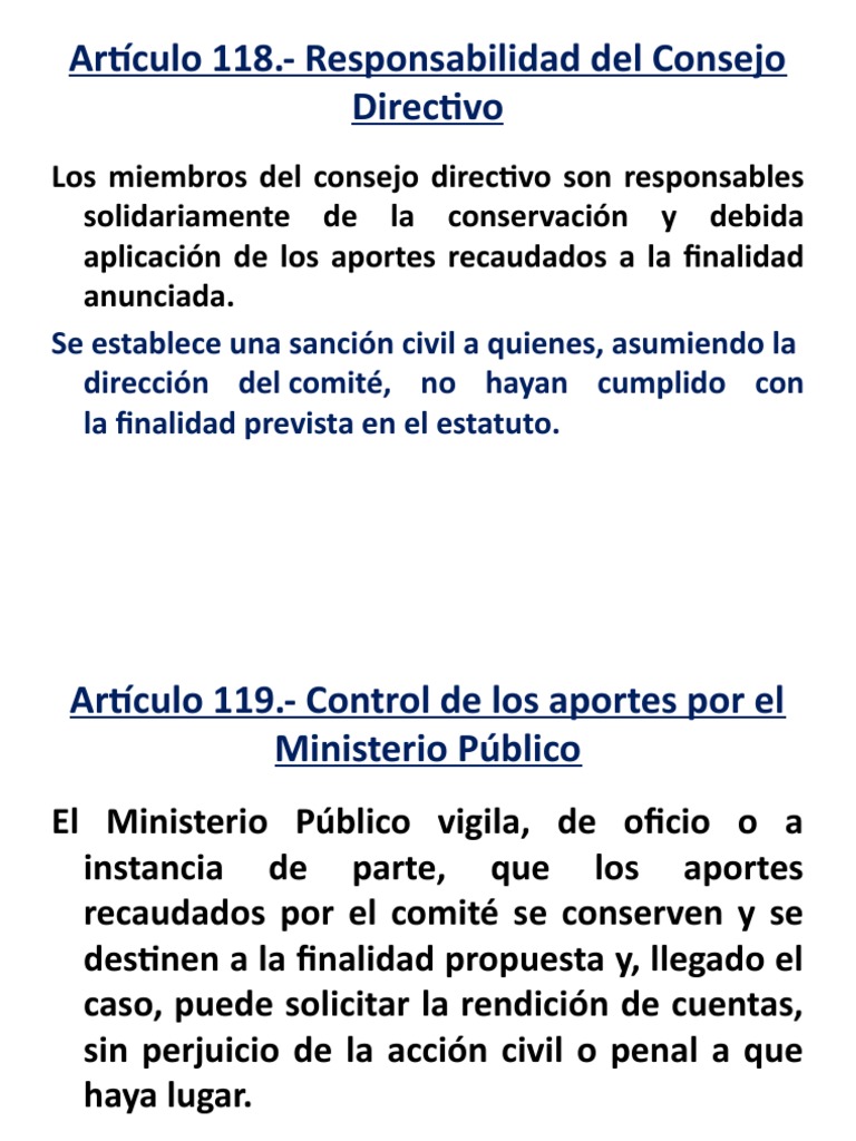 Artículo 118 Comite | PDF