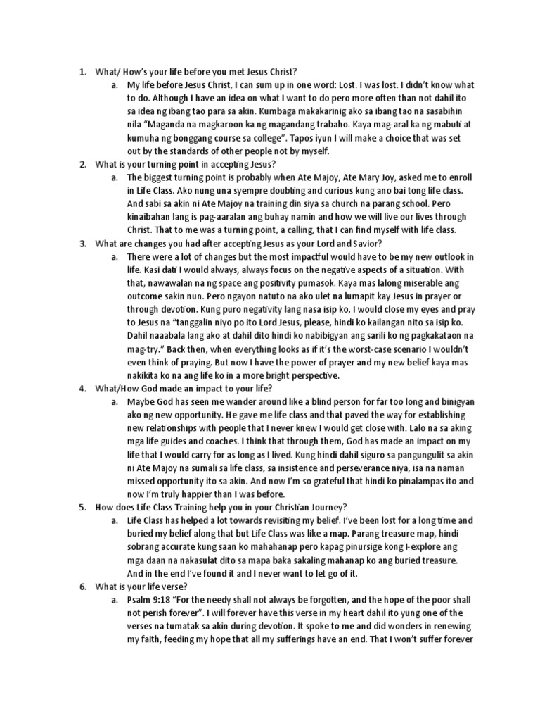 Testimony Speech | PDF | Religion And Belief