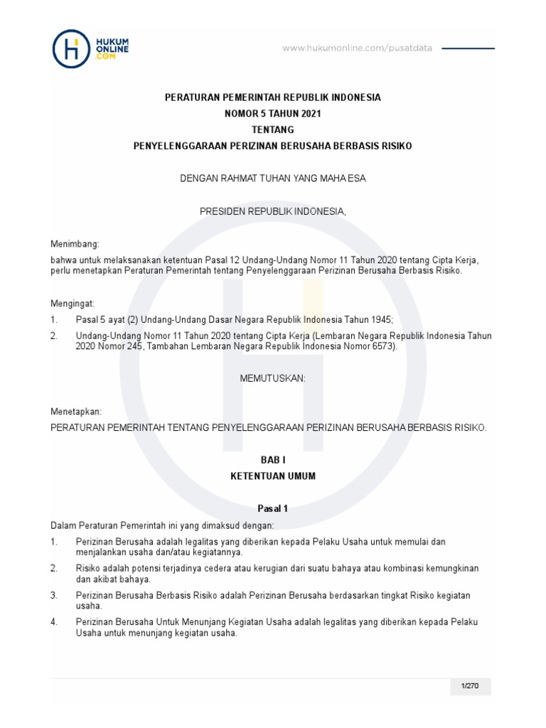 PP No 5 2021 | PDF
