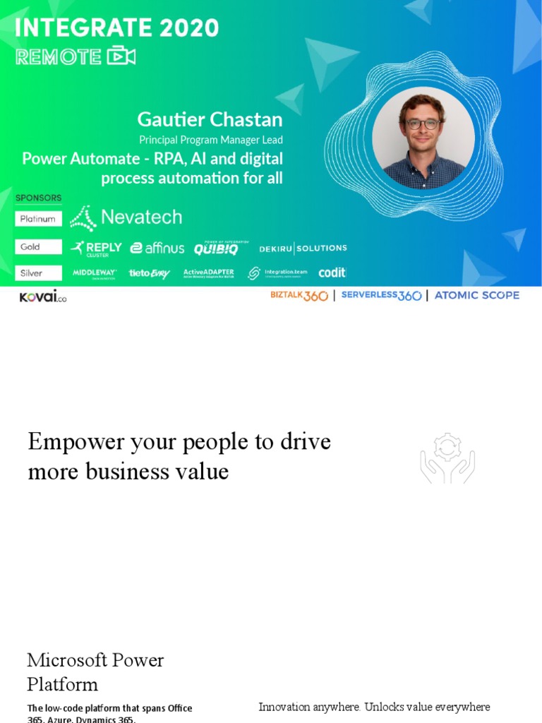 Power Automate - RPA, AI and Digital Process Automation For All | PDF ...