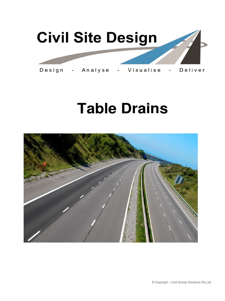CSD Table Drains Grading Introduction | PDF | Surveying | Computer Science