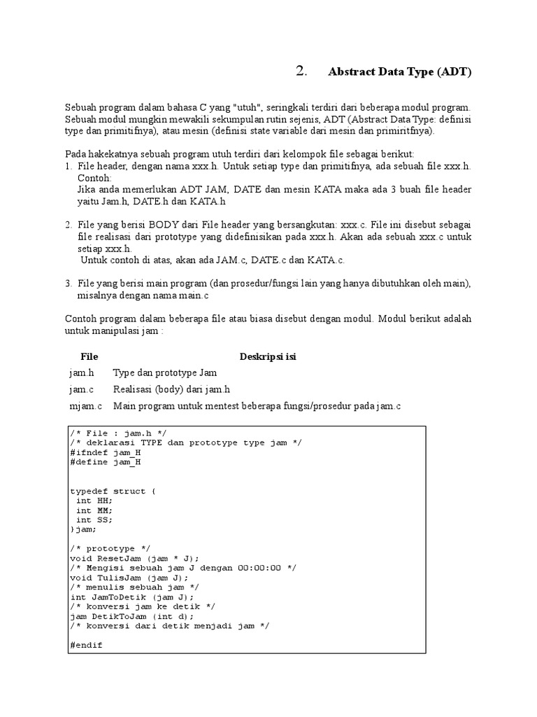 Abstract Data Type | PDF | Komputer | Teknologi & Rekayasa
