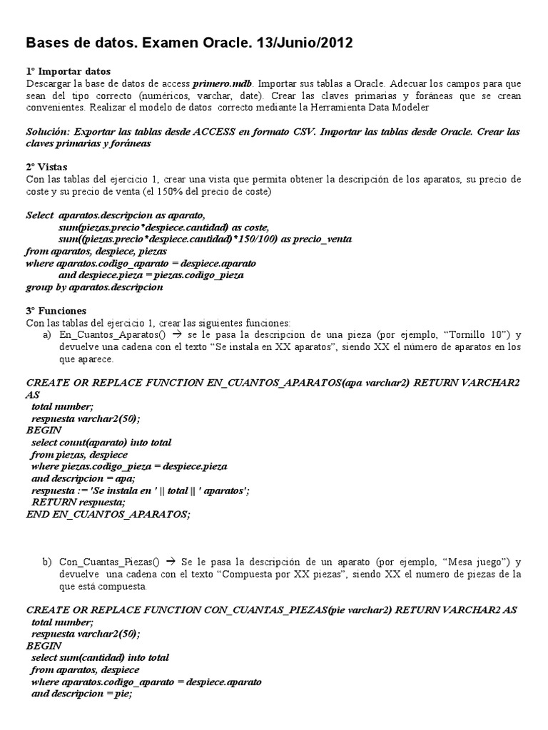 Base de Datos Oracle | PDF | Tamaño humano | Gestión de datos