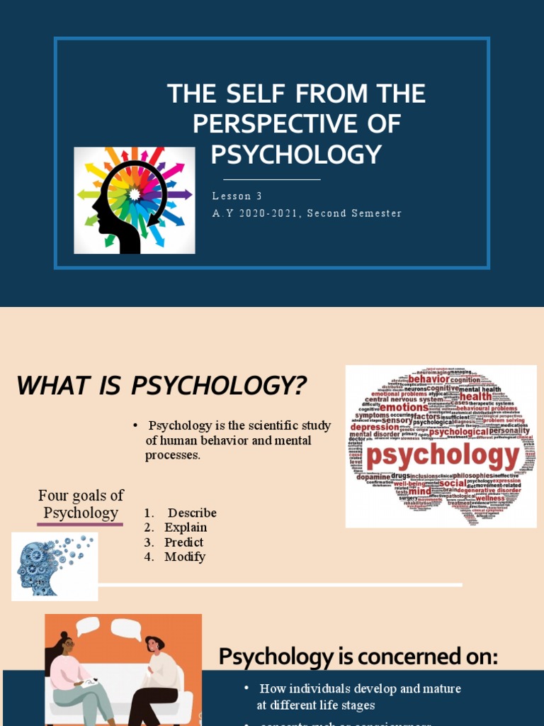 Lesson 3 The Self From The Perspective of Psychology | PDF | Self ...