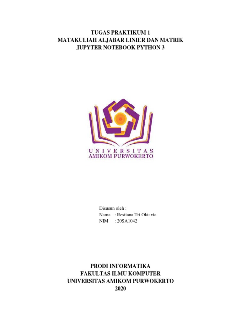 Praktikum 1 Install Python 3 | PDF | Seni | Komputer