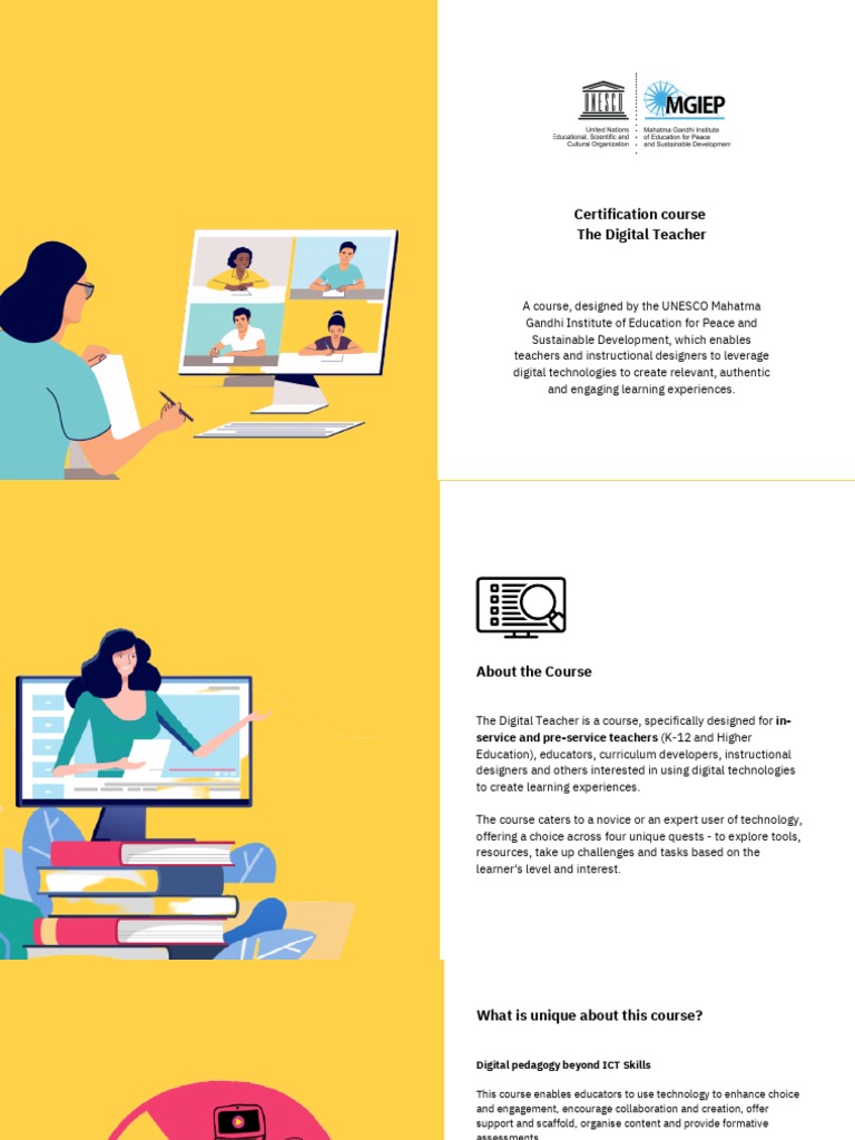 The Digital Teacher Brochure | PDF | Educational Assessment | Pedagogy
