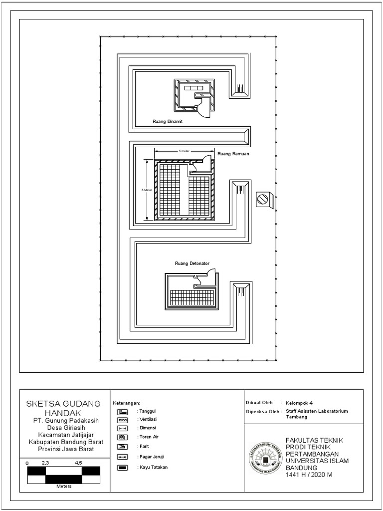 7.sketsa Gudang Handak | PDF