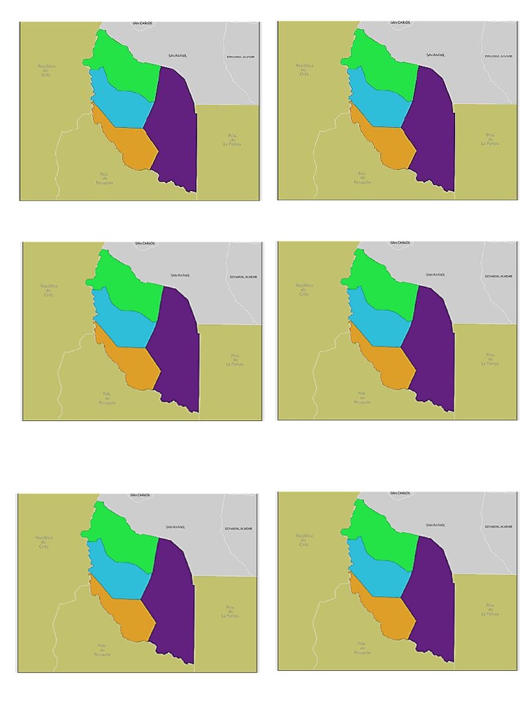 Mapa Distritos Malargüe | PDF