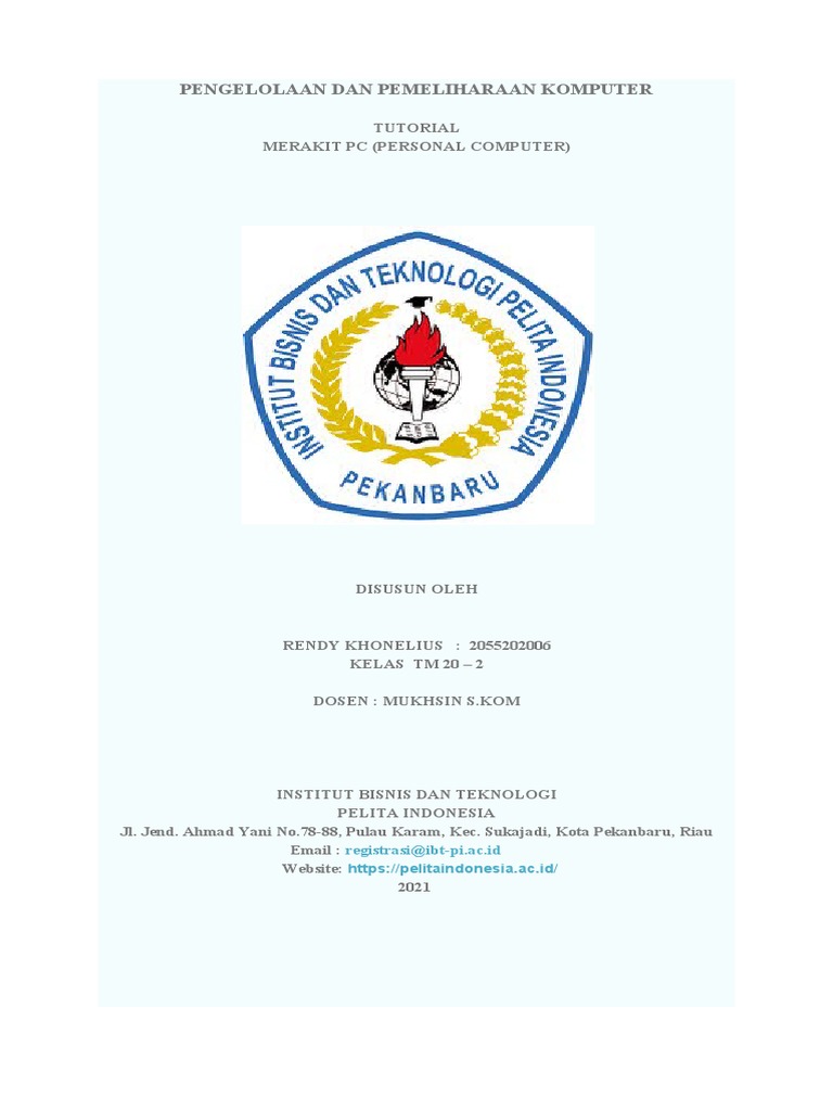 Pengelolaan Dan Pemeliharaan Komputer | PDF