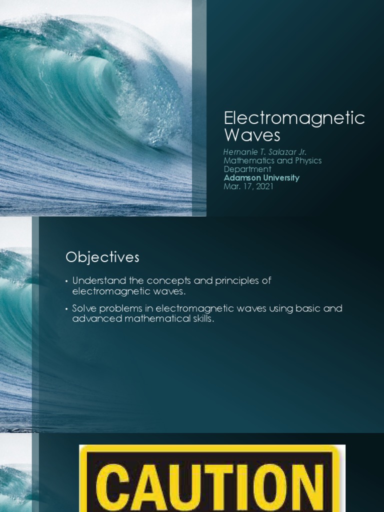 Module 4 Electromagnetic Waves | PDF | Electromagnetic Spectrum | Waves