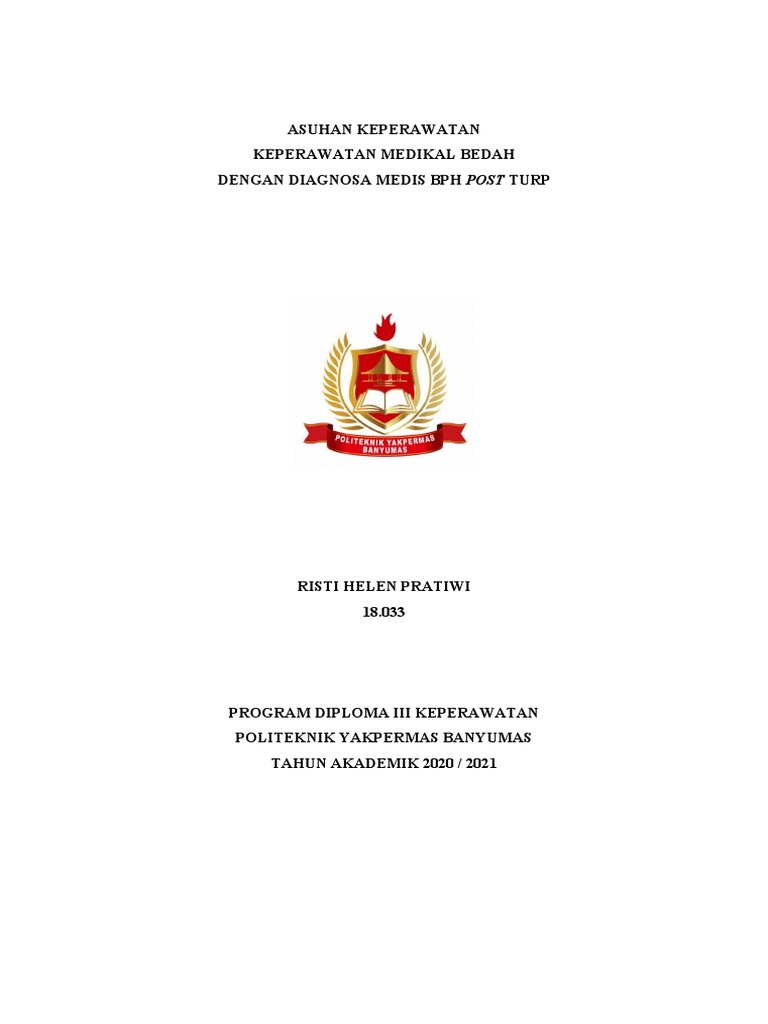Askep BPH Post Turp | PDF | Sains & Matematika