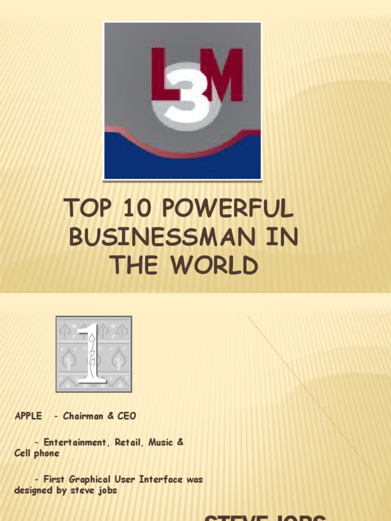 Top 10 Powerful Businessmen 2010 | PDF