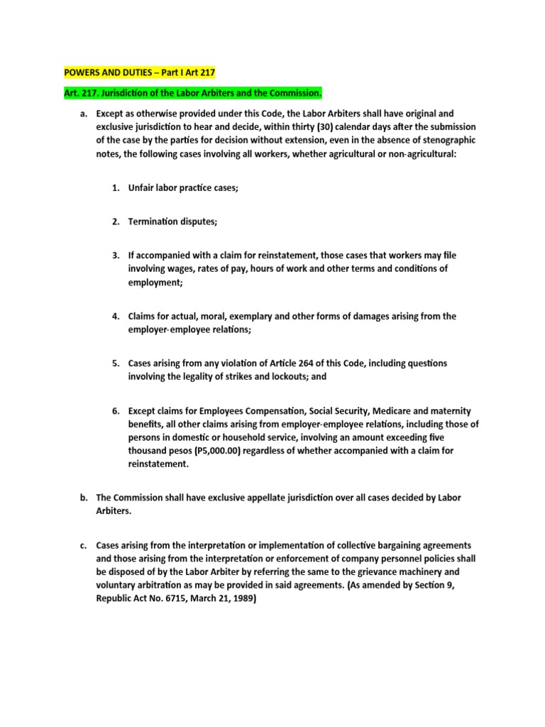 POWERS AND DUTIES-week 2 | PDF | Complaint | Injunction