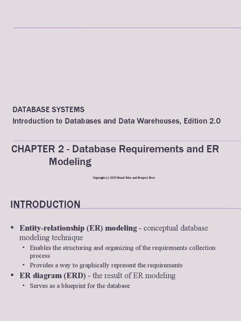 L01a - DBDW - Ch02 - Database Requirements and ER Modeling | PDF | Information Retrieval ...