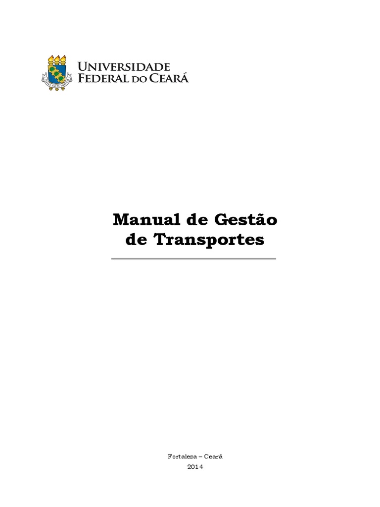 Manual de Gestao de Transportes | PDF | Tráfego | Administração pública