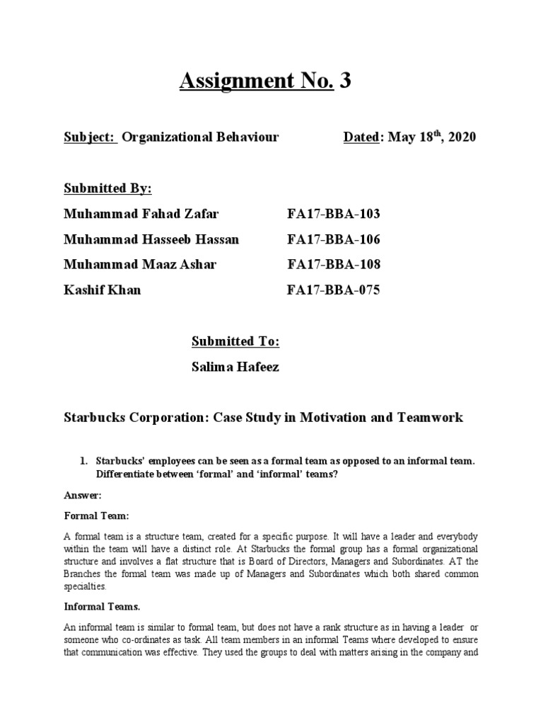 OB Assignment | Download Free PDF | Employment | Psychological Concepts