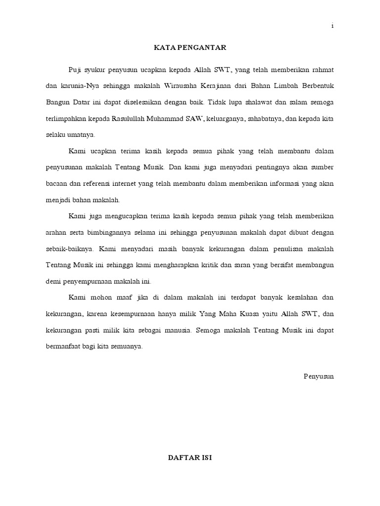 Kata Pengantar Roti Jala | PDF