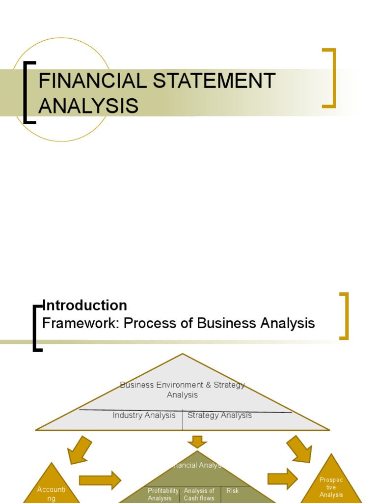 FINANCIAL STATEMENT ANALYSIS (Introduction) | PDF | Financial Statement Analysis | Financial ...