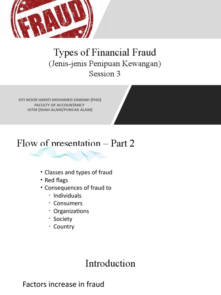 Types of Financial Fraud Explained | PDF | Embezzlement | Fraud
