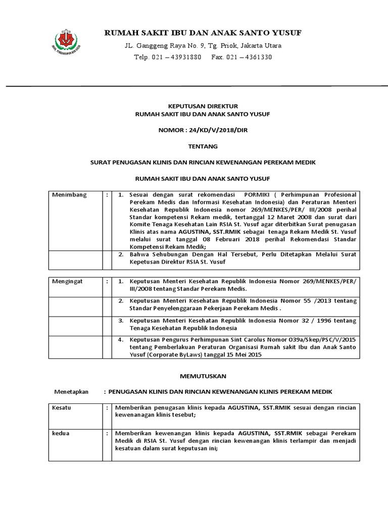 SK RKK Agustina | PDF