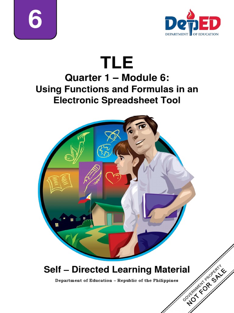 Quarter 1 - Module 6:: Using Functions and Formulas in An Electronic Spreadsheet Tool | PDF ...