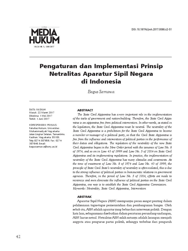 ID Pengaturan Dan Implementasi Prinsip Netr | PDF | Political Science ...