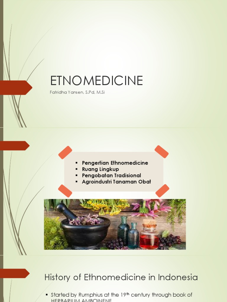 Etnomedicine | PDF | Pengembangan Diri | Sains & Matematika