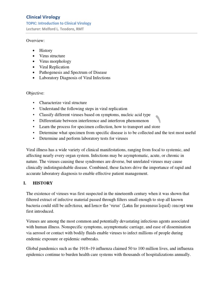 MYCO VIRO 1-Merged | PDF | Virus | Infection