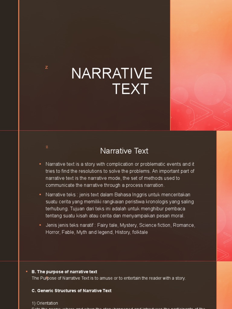 NARRATIVE | PDF | Narrative | Verb