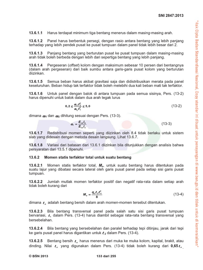 Direct Design Method For Flat Slab | PDF