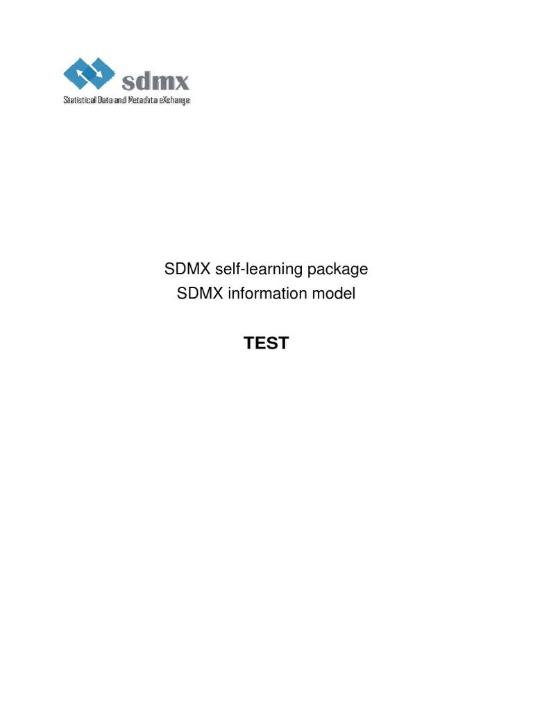 SDMX Self-Learning Package SDMX Information Model | PDF | Metadata ...