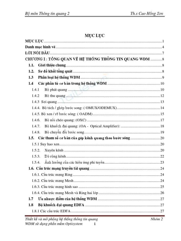 Huong Dan Optisystem 6067 | PDF
