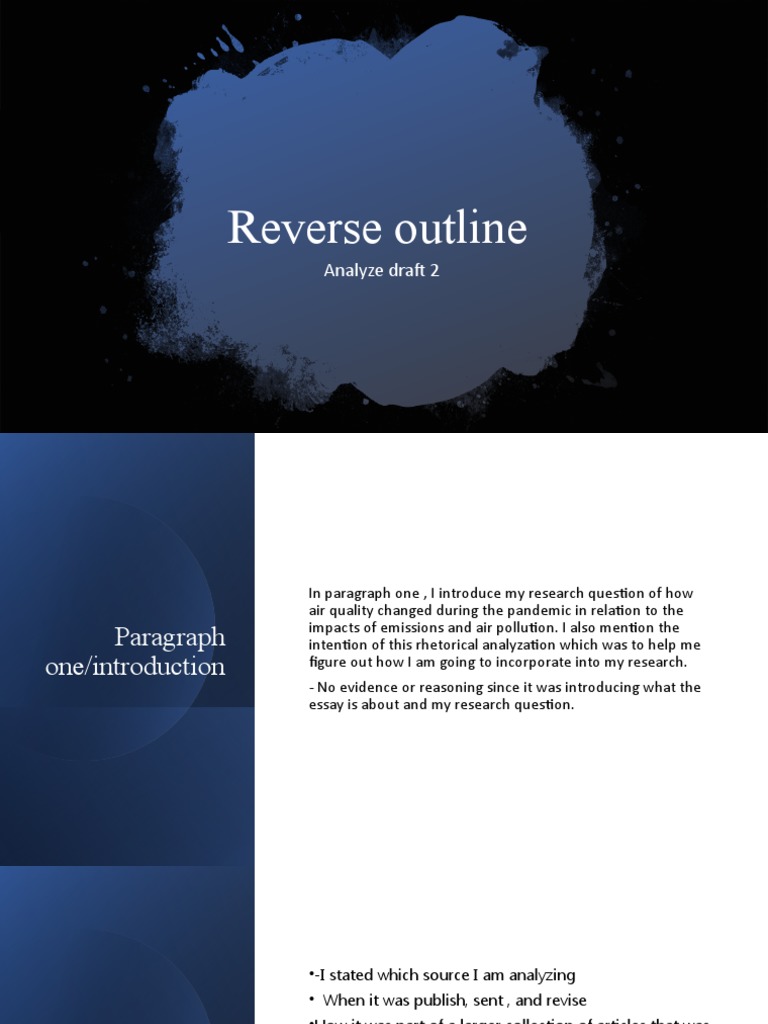 Reverse Outline R | PDF | Air Pollution | Cognition