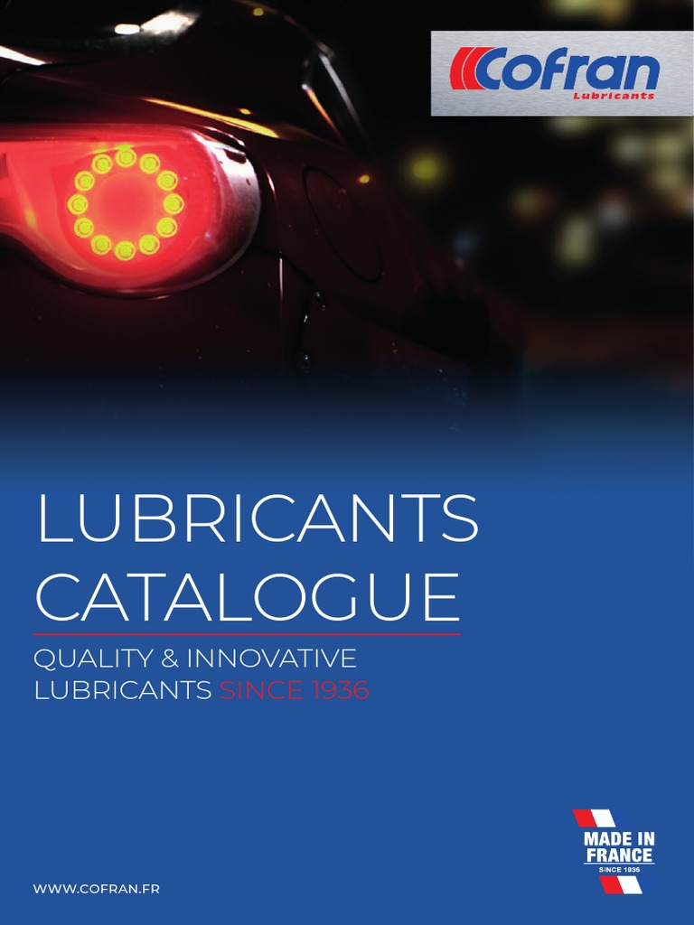 Cofran Lubricants Catalogue Overview | PDF | Motor Oil | Oils