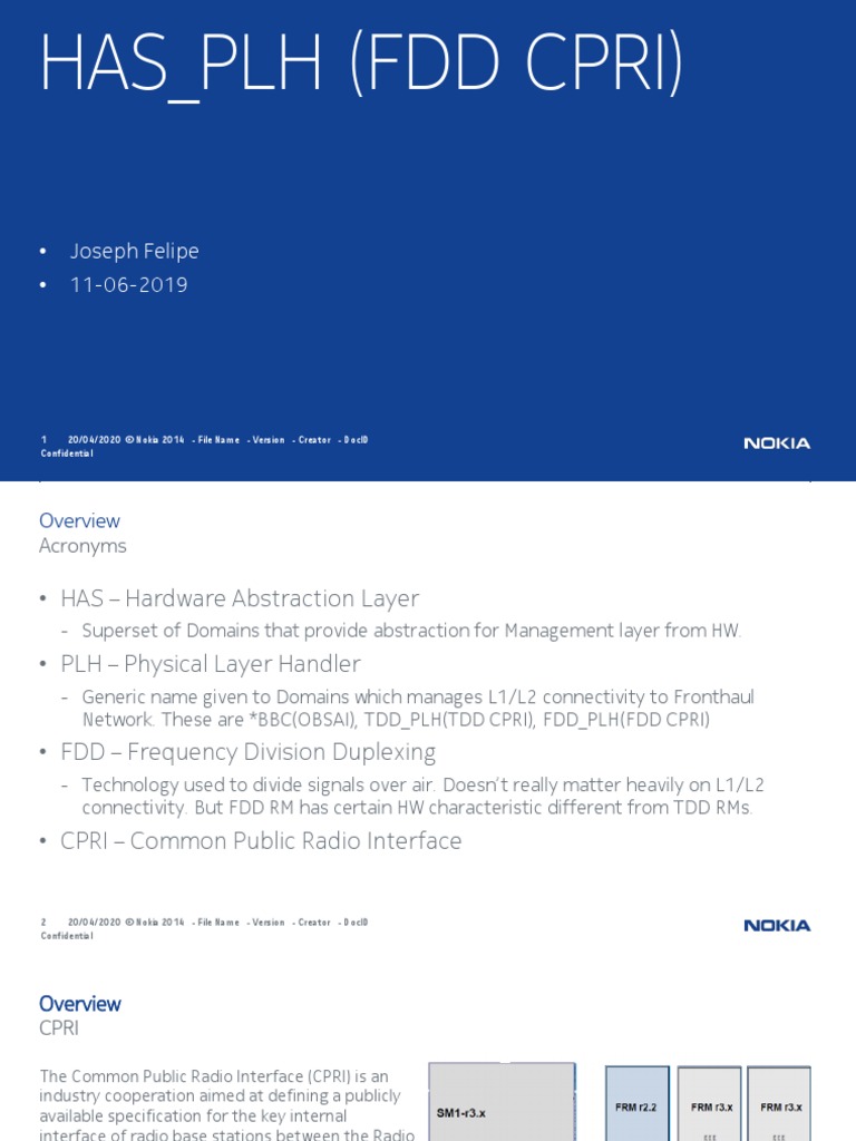 CPRI Introduction | PDF | Bit Rate | Duplex (Telecommunications)