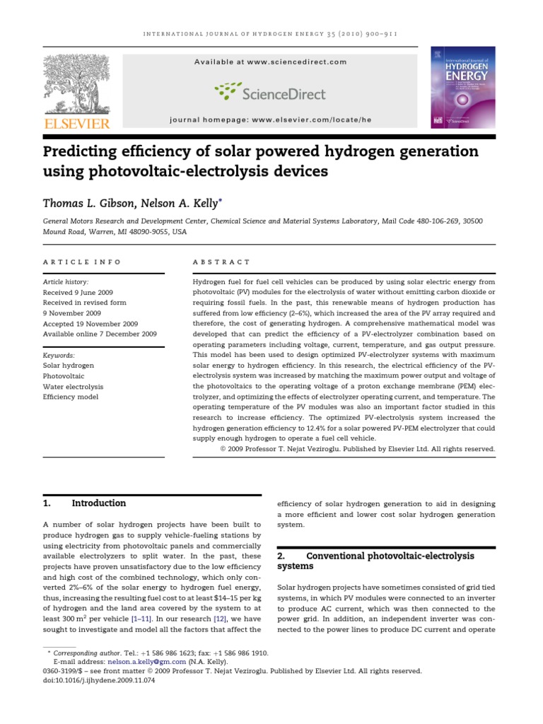 Predicting Efficiency of Solar Powered H | PDF | Photovoltaics | Solar ...