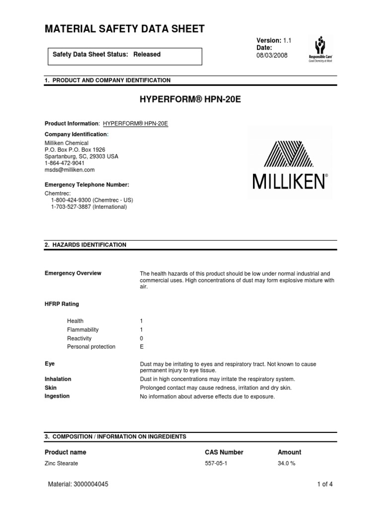 HYPERFORM® HPN-20E | PDF | Firefighting | Personal Protective Equipment