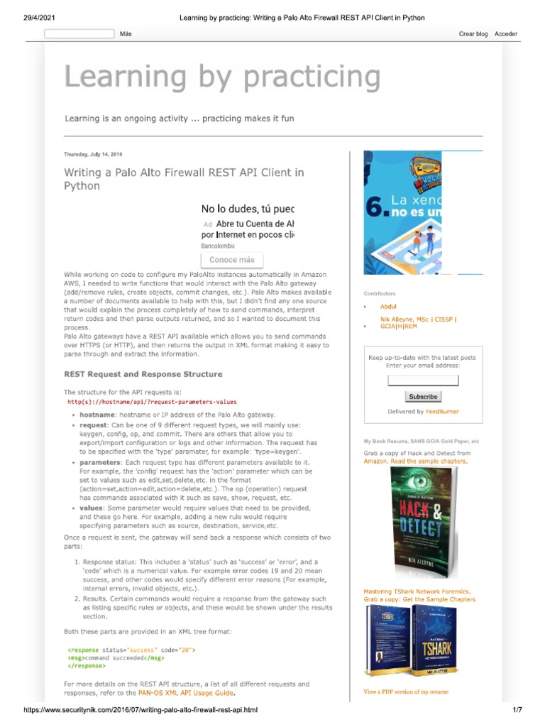Palo Alto Api Python | PDF