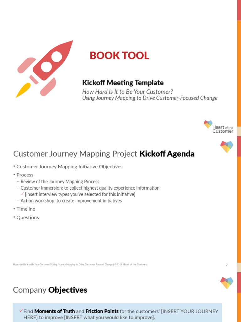 Book Tool: Kickoff Meeting Template | PDF | Customer Experience | Business