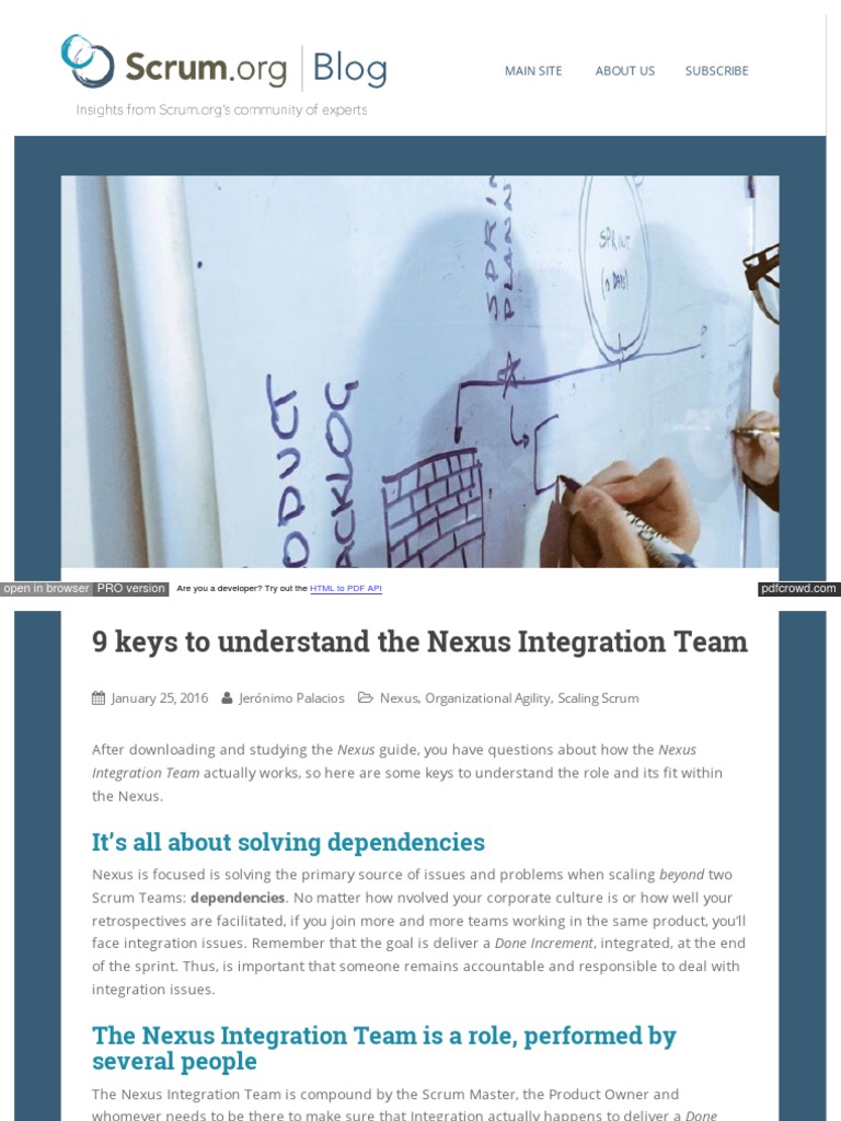 BL 3. 9 - Keys - To - Understand - The - Nexus - Integration - Te | PDF ...