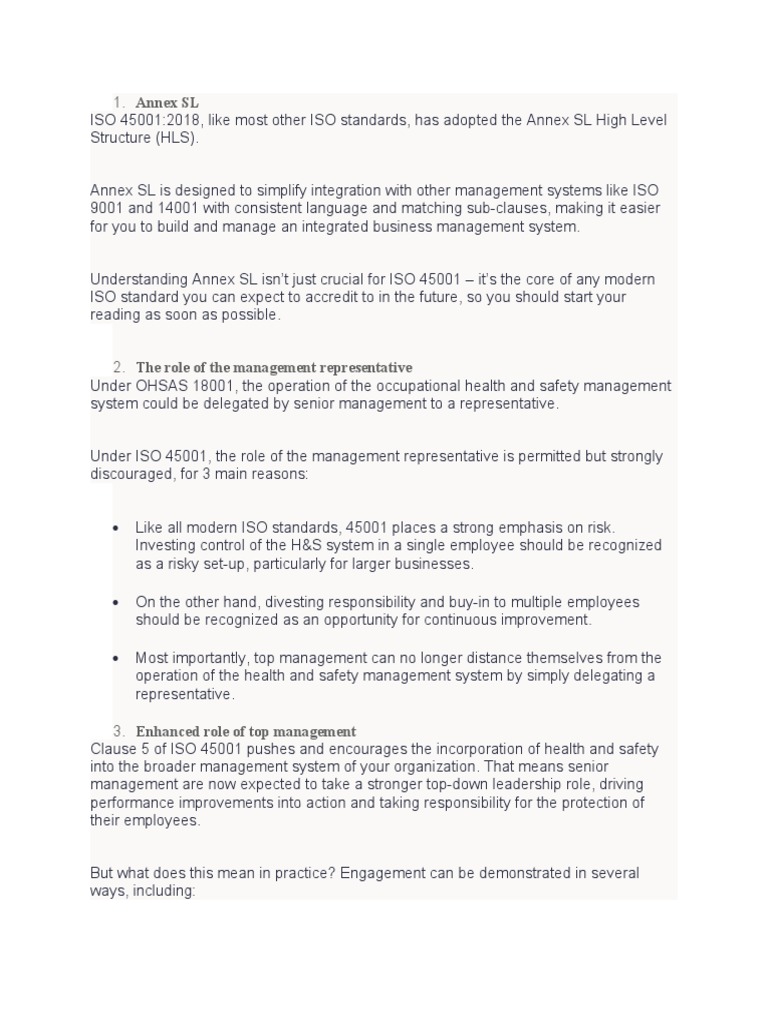 Iso 45001 | PDF | Occupational Safety And Health | Risk