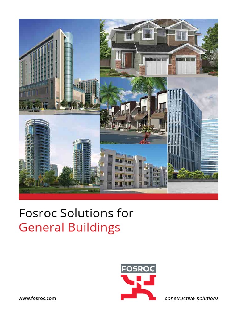 Fosroc Solutions For: General Buildings | PDF | Concrete | Roof